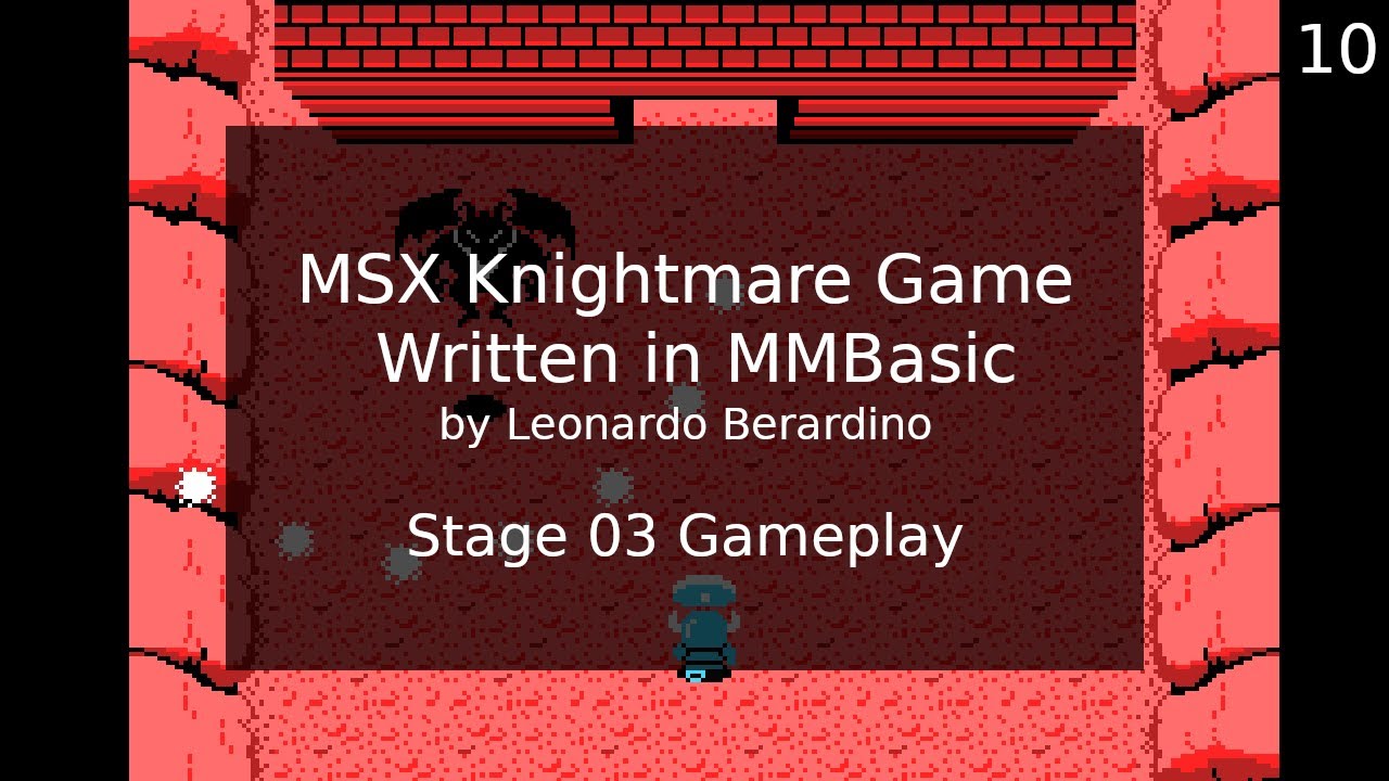 MSX Knightmare Game in MMBasic: Stage 03 Gameplay - YouTube