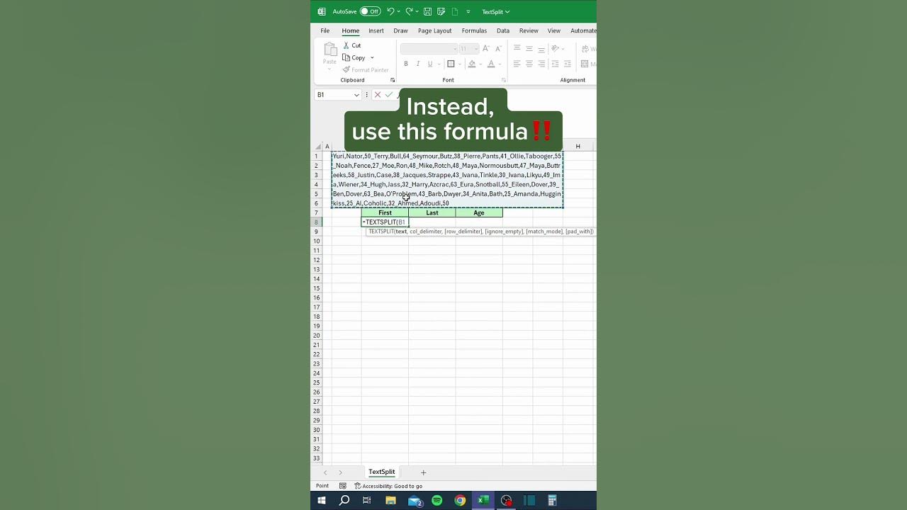 Master TextSplit in Excel: Transform Your Data Management Skills - YouTube