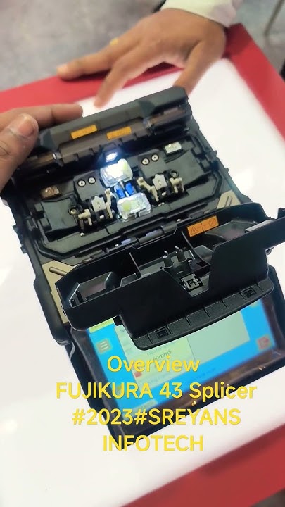 FUJIKURA 43S Splicer #SREYANS INFOTECH - YouTube