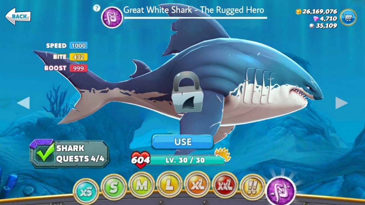 NEW GIANT MONSTER GREAT WHITE SHARK UNLOCKED AND GAMEPLAY + ALL MOVIE ...