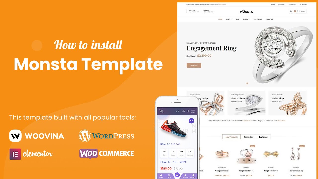 How to install Monsta - Website Template for Jewellery, Watches Stores ...
