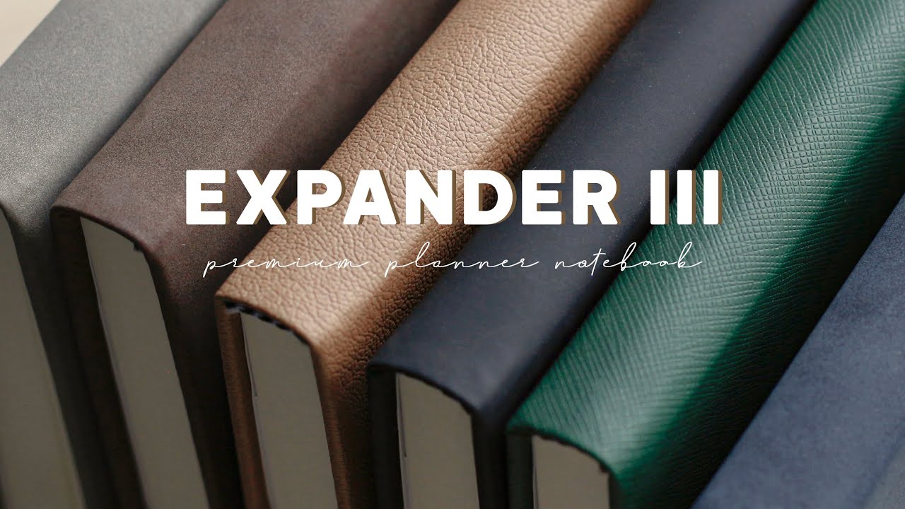 EXPANDER III | Premium planner notebook | PU - YouTube