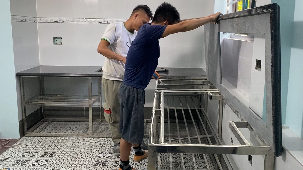 Projects Machining and Install Granite On Stainless Steel Frame ...