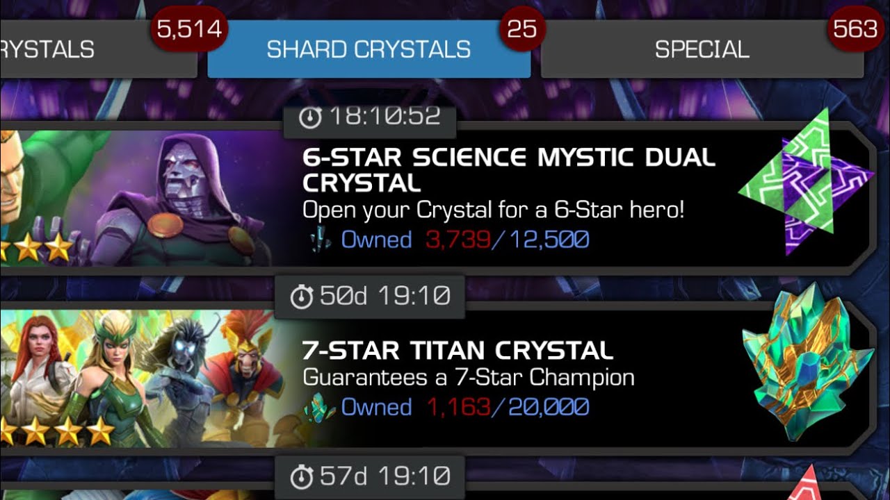 MCOC 2 Titan Crystal opening. Joy v Rage (1-5) - YouTube