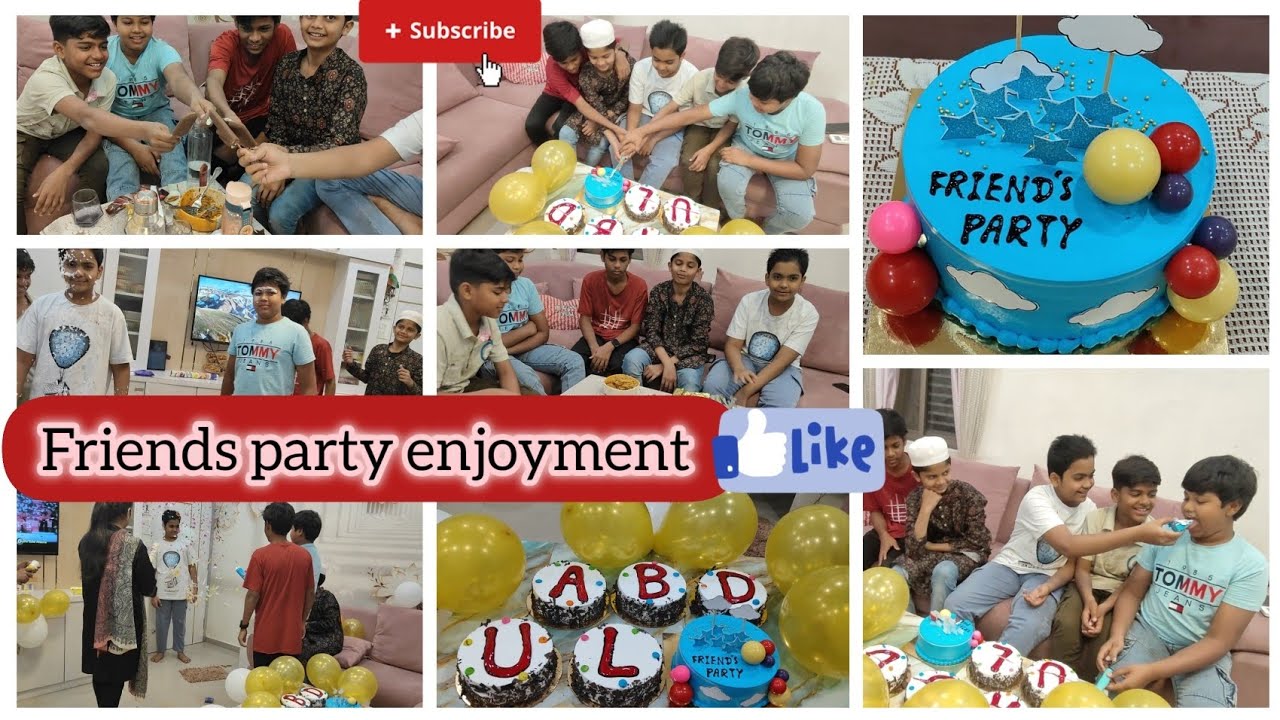 Friends Party 🎉 At Home|Laughter Fun And Memories| Friends Get-together ...