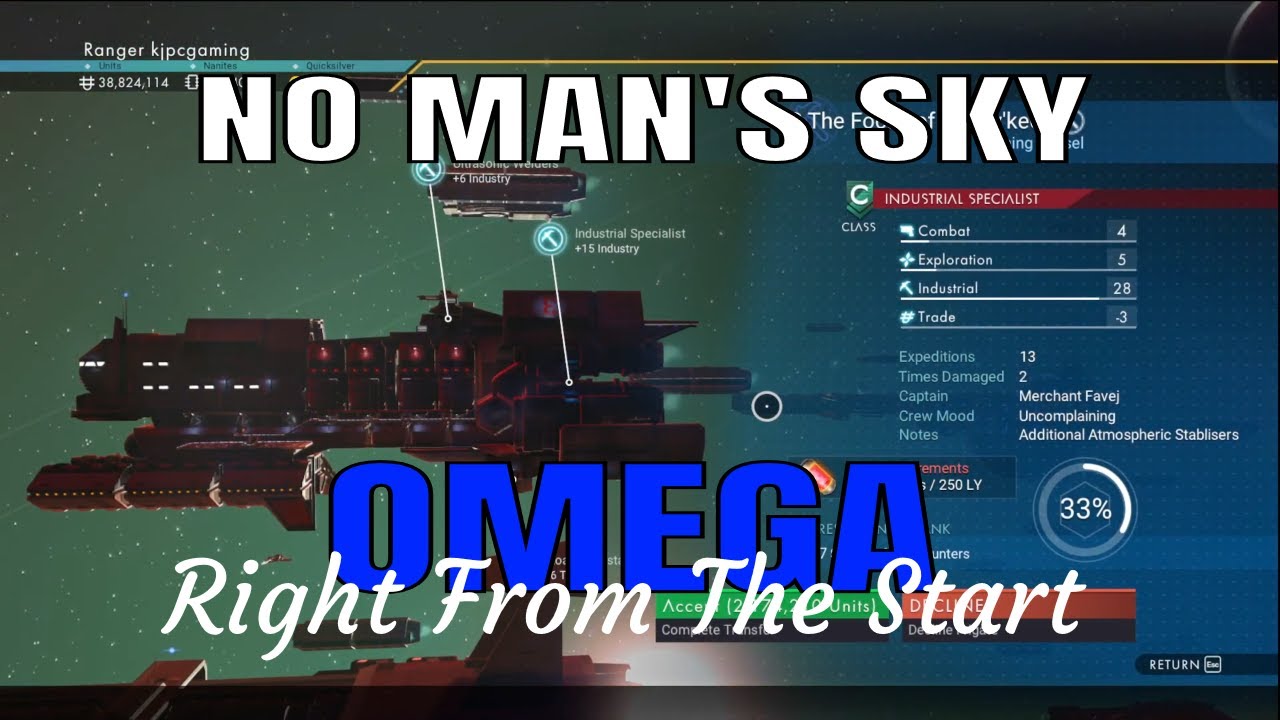 No Man's Sky Omega Right From The Start We Need A Frigate - YouTube