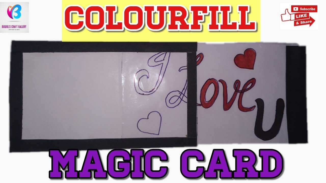 Magic Card | Colour Fill Card | Slider Card | DIY | Handmade | Simple ...