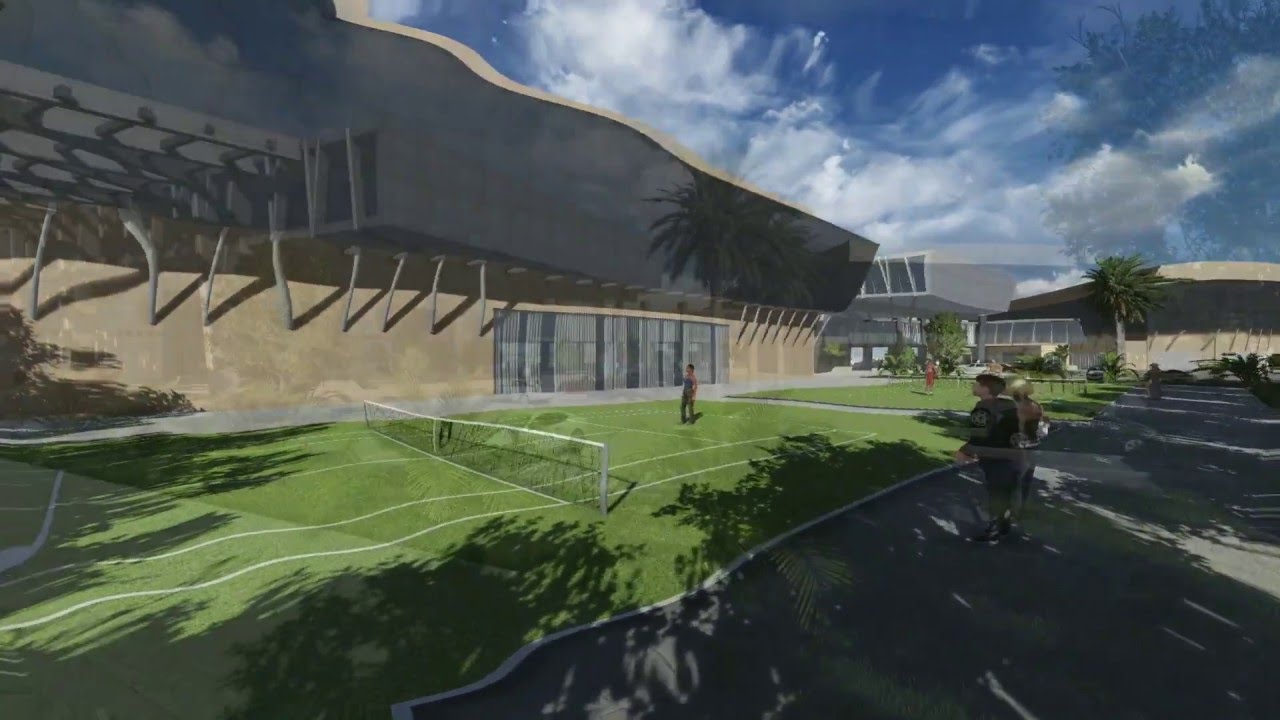 Architecture Lumion video Render -3D Animation- sport-center - YouTube