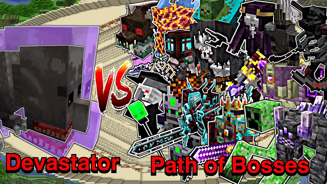 Minecraft |Mobs Battle| Devastator (Illage and Spillage) VS Path of ...