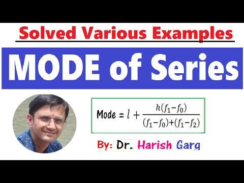 MODE of the series with Examples - YouTube