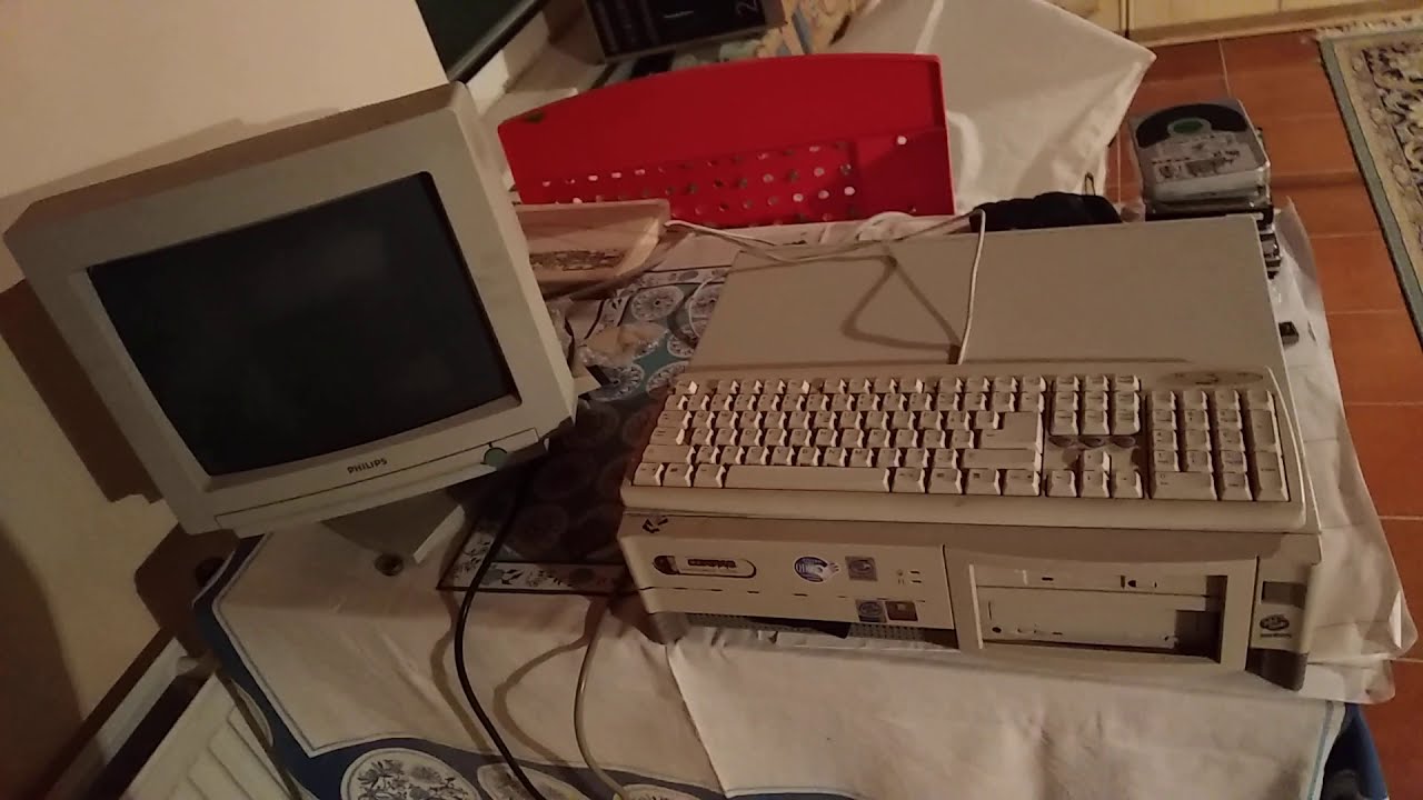 RETRO - Tryout old COMPAQ PC !!! PREHISTORIC 2 amazing game :) - YouTube