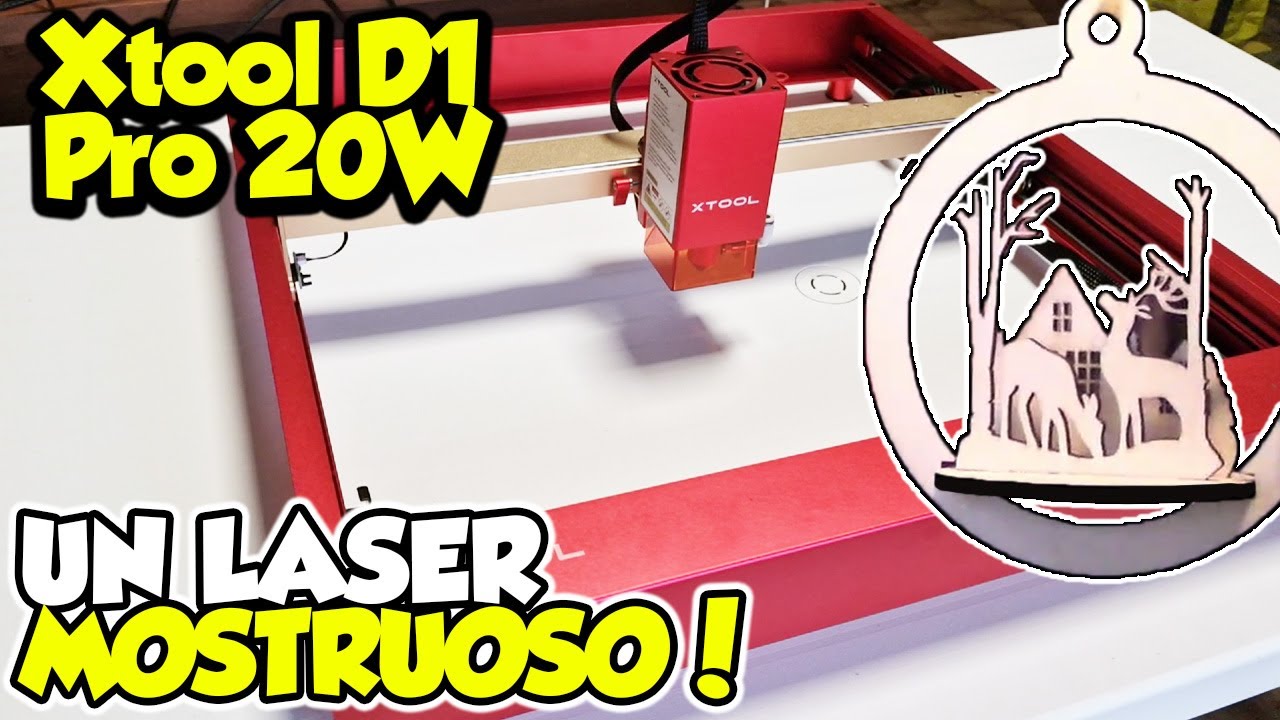 QUESTO LASER E' MOSTRUOSO! - Xtool D1 Pro 20W - Recensione e unboxing ...
