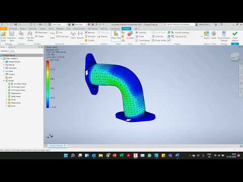Autodesk Inventor Professional | Stress Analysis | Simulation | Pressure Condition