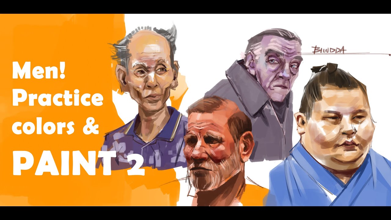 Bringing Emotion to Life: Men's Portrait Painting Timelapse | Simple ...