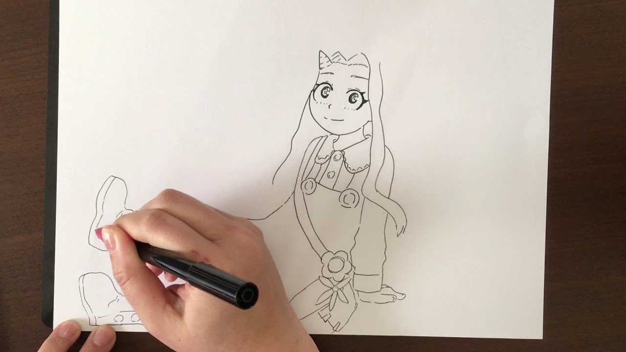 How to draw Eri in My Hero Academia - YouTube