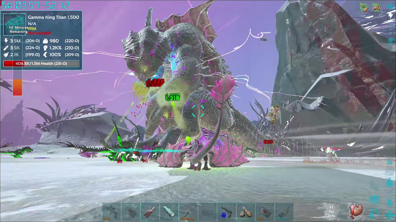 ARK Survival Evolved: King Titan Without Tamed Titans - YouTube