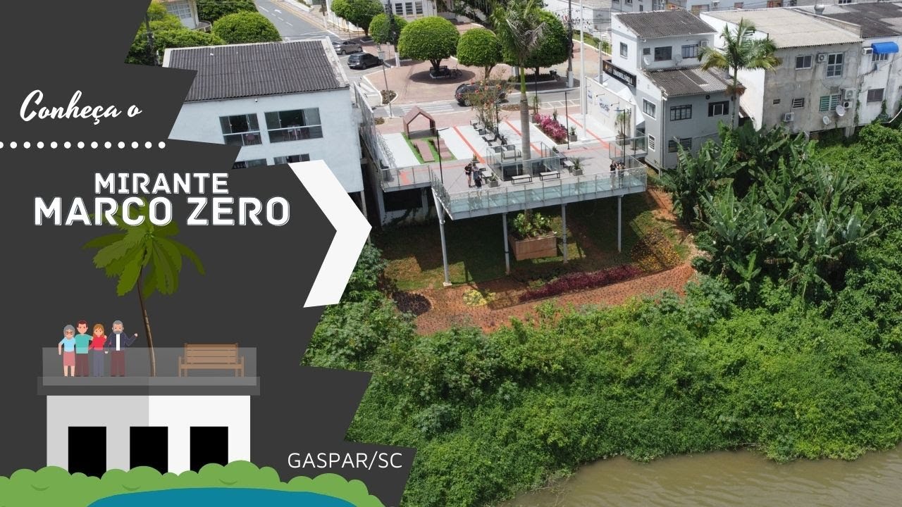 Novo ponto turístico de Gaspar/SC - Mirante Marco Zero - YouTube