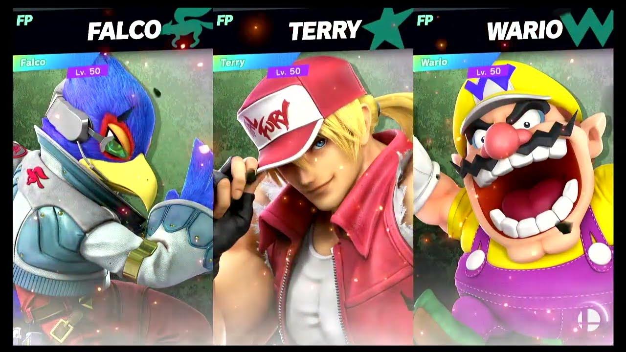 Super Smash Bros Ultimate Amiibo Fights EX Falco vs Terry vs Wario - YouTube