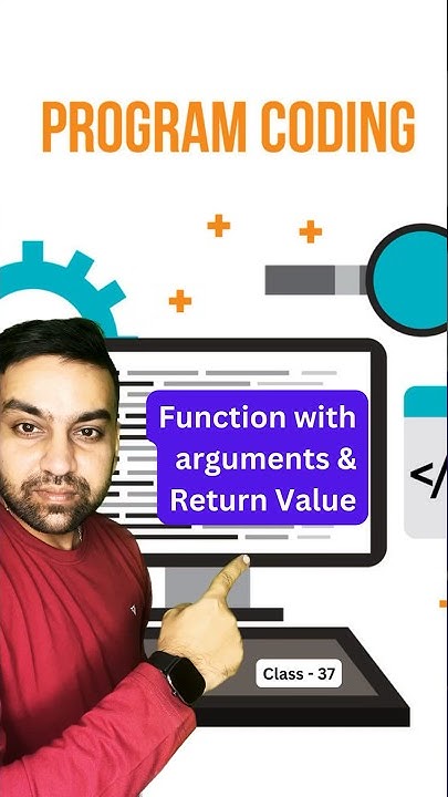 🔴 Class 37 - C Language - Functions with arguments and Return value #study - YouTube