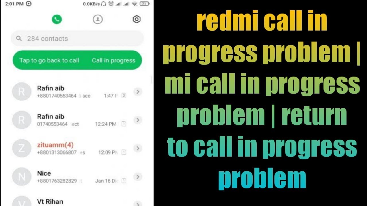 redmi call in progress problem | mi call in progress problem | return ...