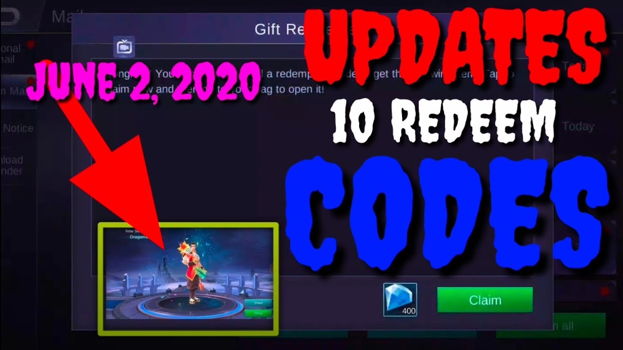 NEW 10 REDEEM CODES WITH [DRAGON BOY] MOBILES LEGENDS BANG BANG #03 ...