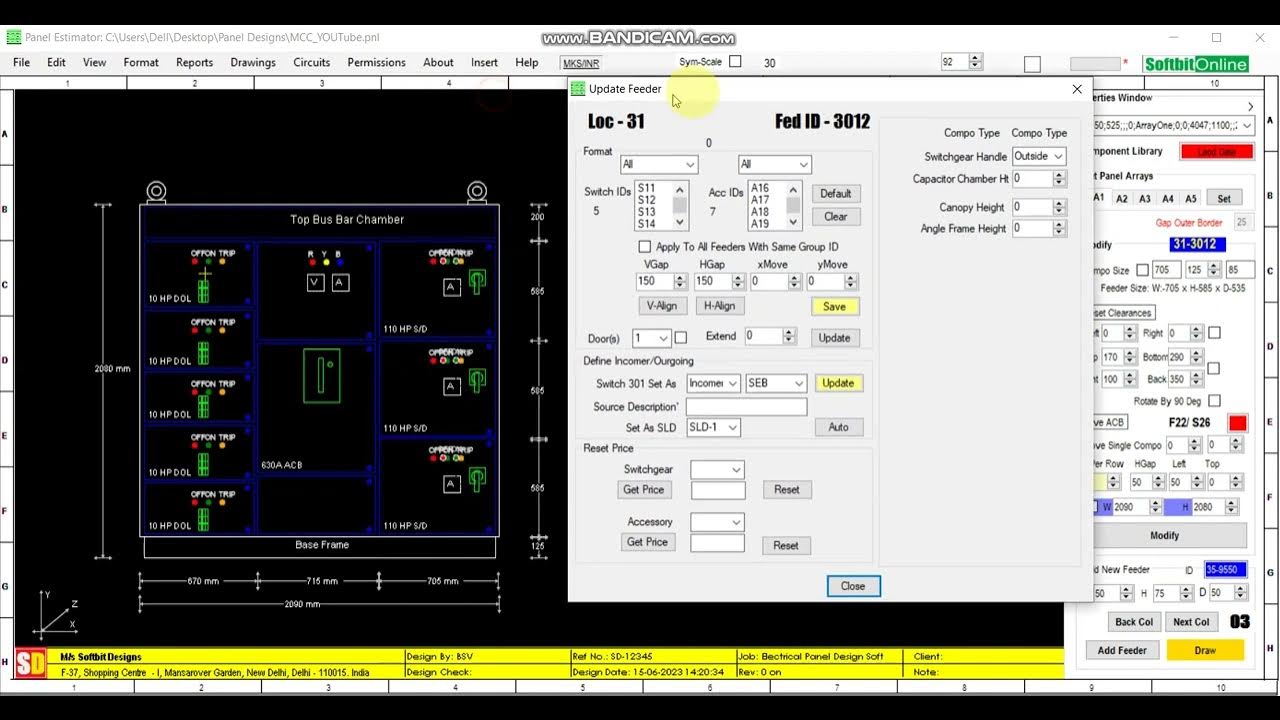 Move & Relocate Components - LT Electrical Panel Design Software - YouTube