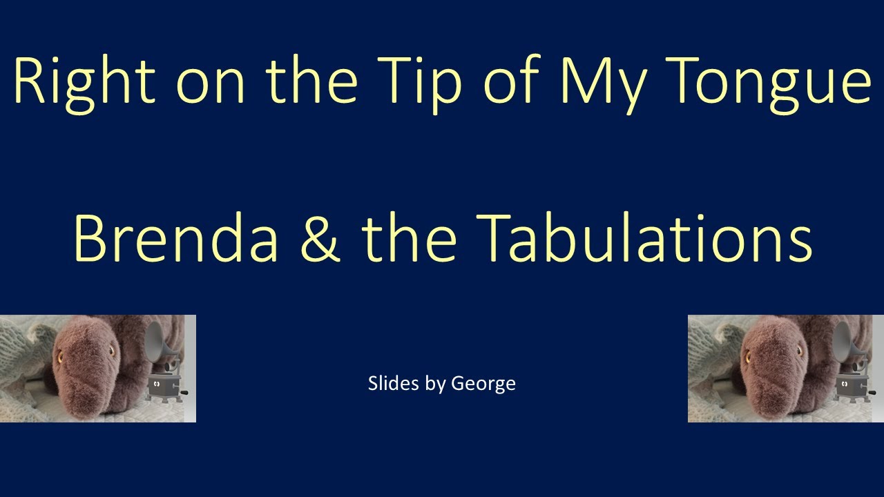 Brenda and the Tabulations Right On The Tip Of My Tongue karaoke - YouTube