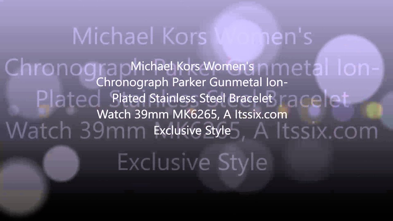 Relógio Michael Kors MK6265 - MK 6265 - Gunmetal - YouTube