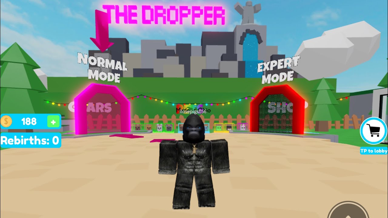 Playin Roblox dropper till lvl 95 - YouTube