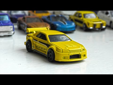 Tiny Model Cars Closely Shown