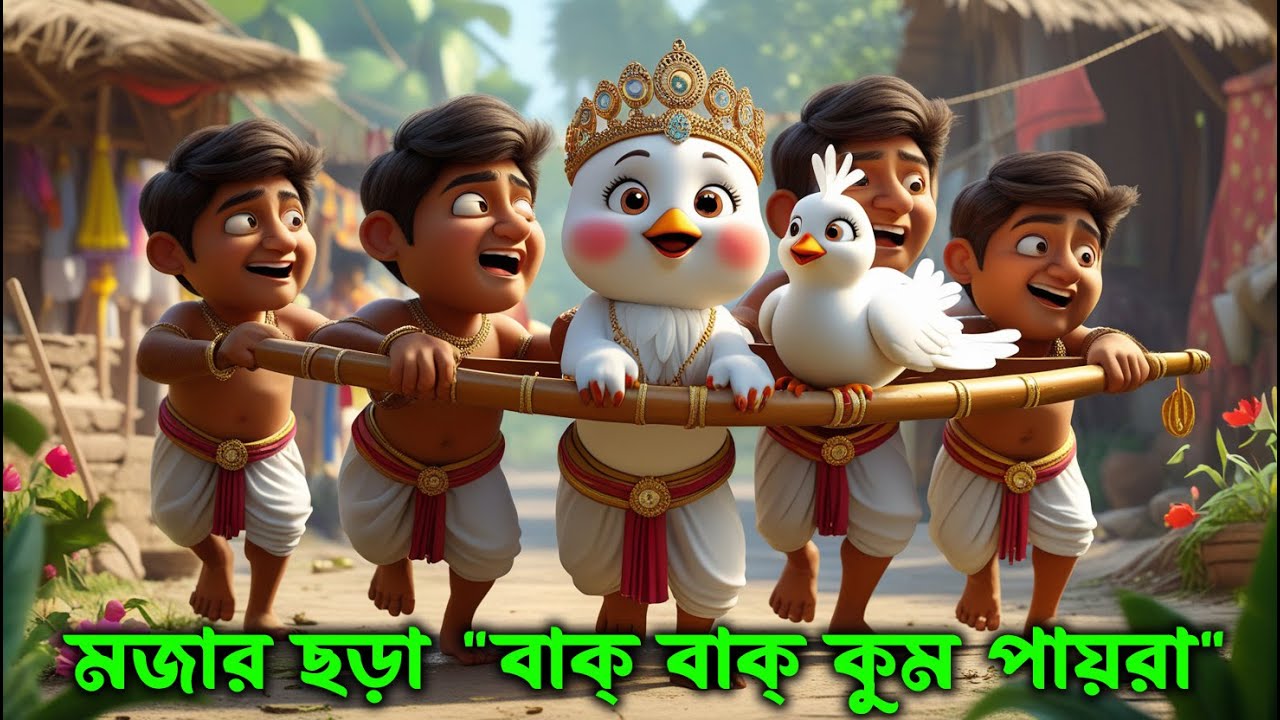 বাক্ বাক্ কুম পায়রা – Funny Bengali Rhymes for Kids | Bak Bak Kum ...