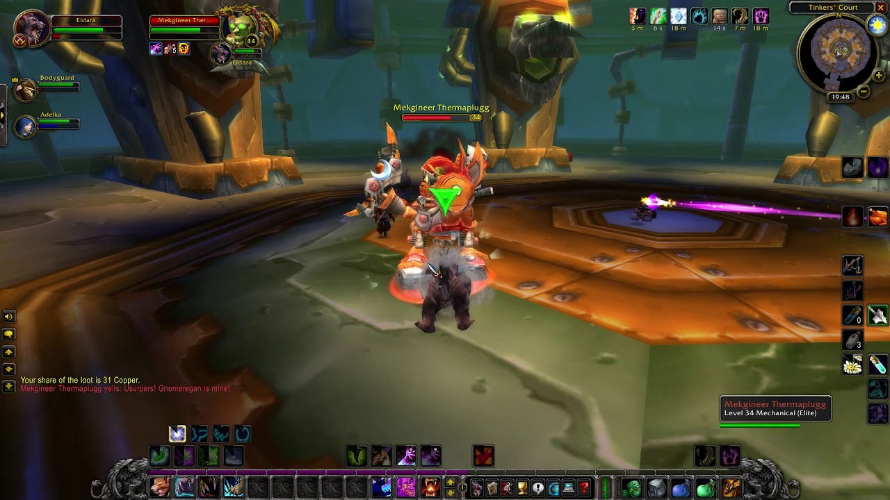 WoW Classic-Beating Mekgineer Thermaplugg, Gnomeregan final boss (with ...