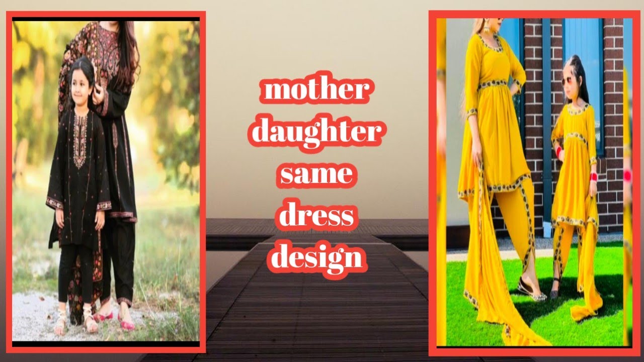 Top Classy mom and kids same /mother and daughter same dress design ...