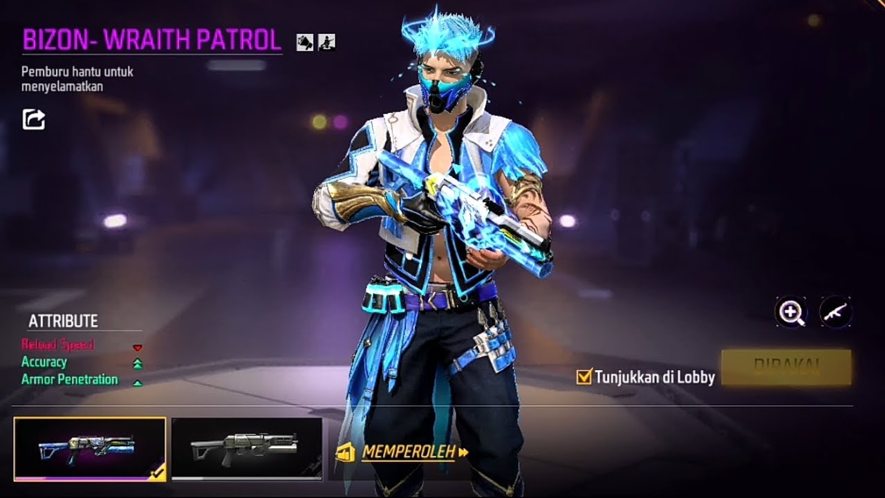 REVIEW SKIN BARU SERBA BIRU - FREE FIRE INDONESIA - YouTube