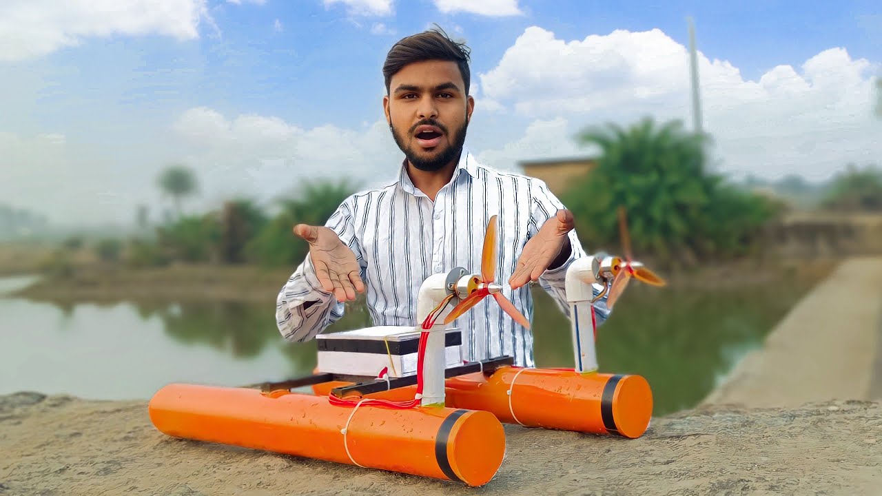 Rc Racing Boat ⛵ || With PVC Pipe - YouTube