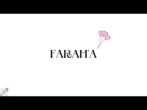 FARAH'a Doğum Günü Mesajı