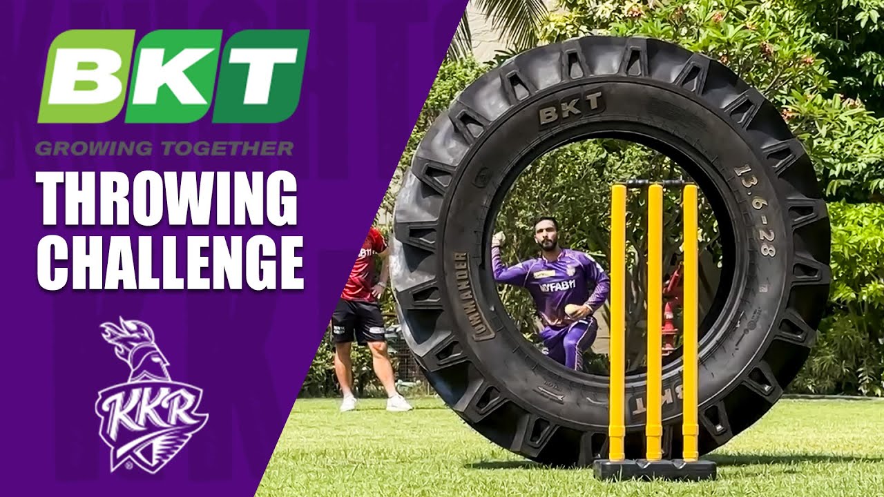 Who won BKT throwing challenge? 🫣 | KKR | TATA IPL 2023 - YouTube