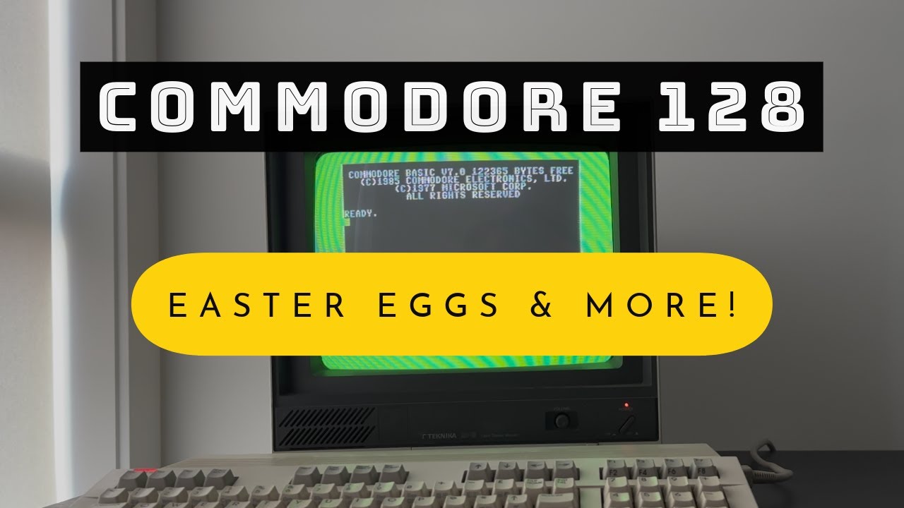Commodore 128 Easter Eggs & More! - YouTube