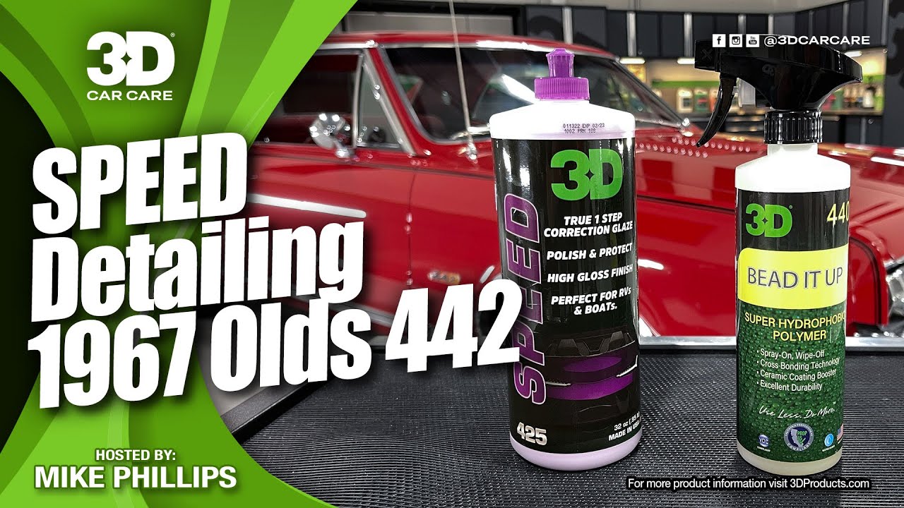 3D CAR CARE - Using 3D Speed to Detail a 1967 Olds 442 - YouTube