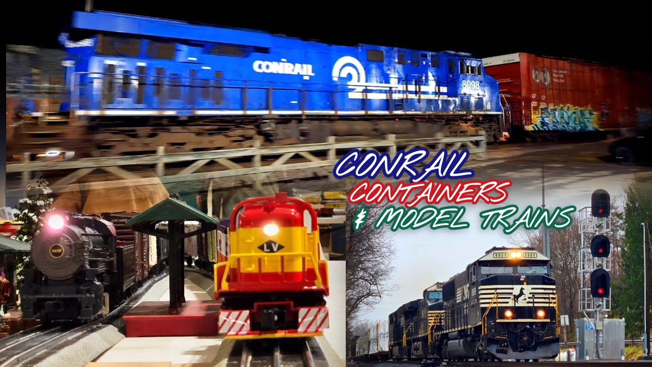 Conrail, Containers & Model trains - YouTube
