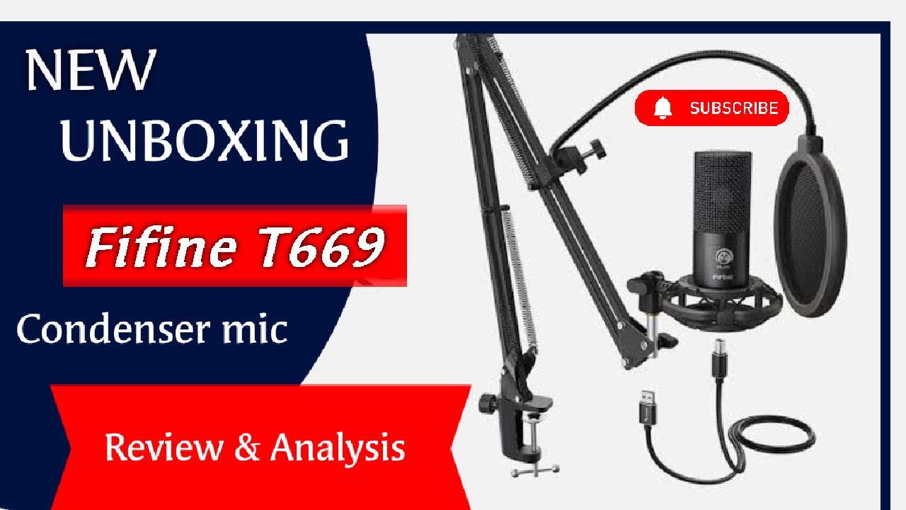 Fifine T669 Condenser Mic Unboxing | Flipkart Product Unboxing | Fifine ...