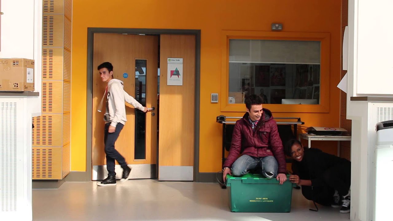 Pushing a heavy box - YouTube