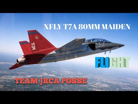Xfly 80mm T7A Maiden Flight #jets - YouTube