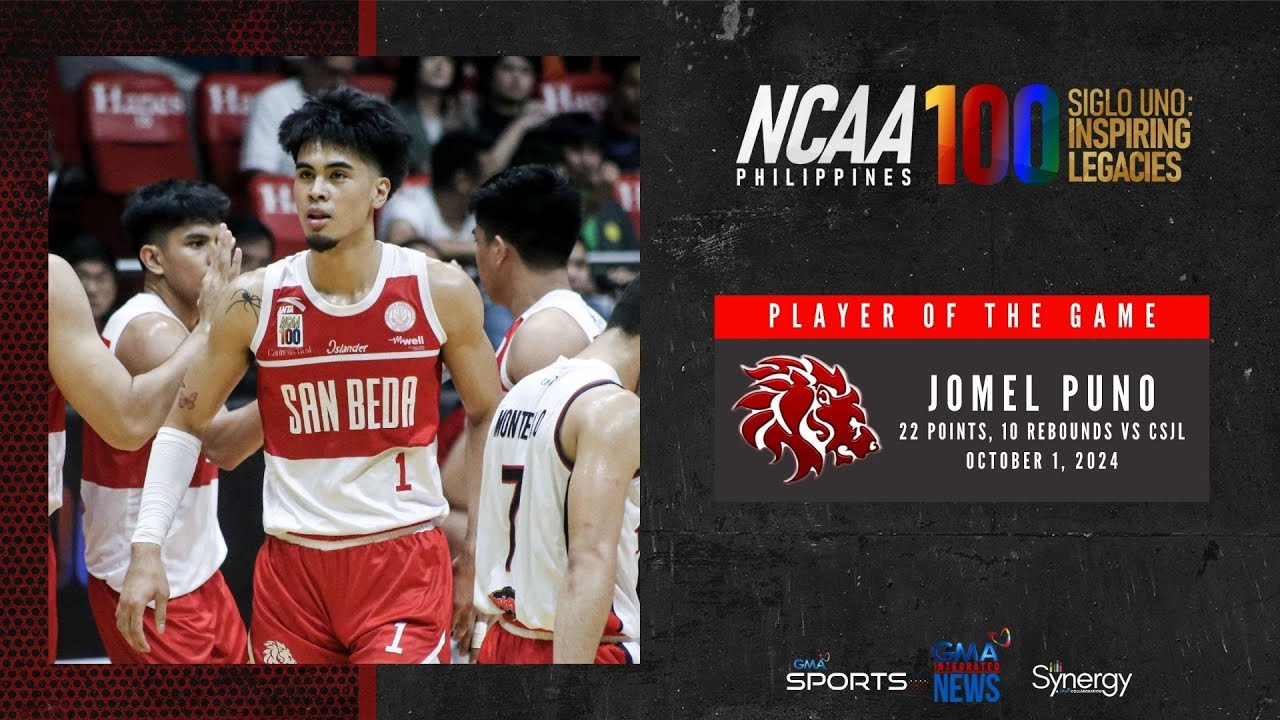 Player of the Game - Jomel Puno vs Letran | NCAA Season 100 - YouTube