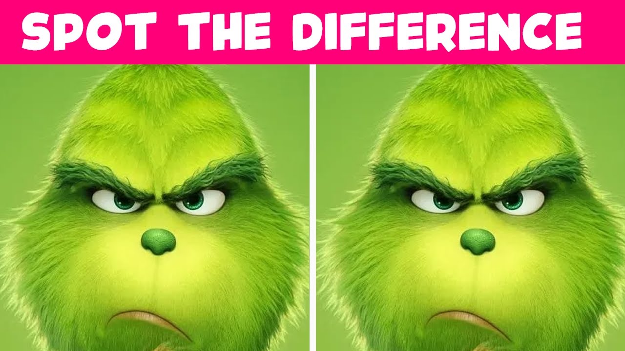 Spot the Difference: The Grinch - YouTube