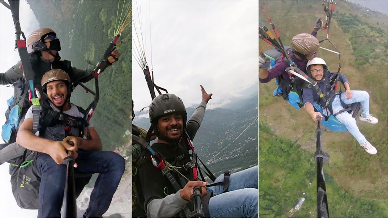 Insane Stunts in the Sky | Paragliding in Manali | - YouTube
