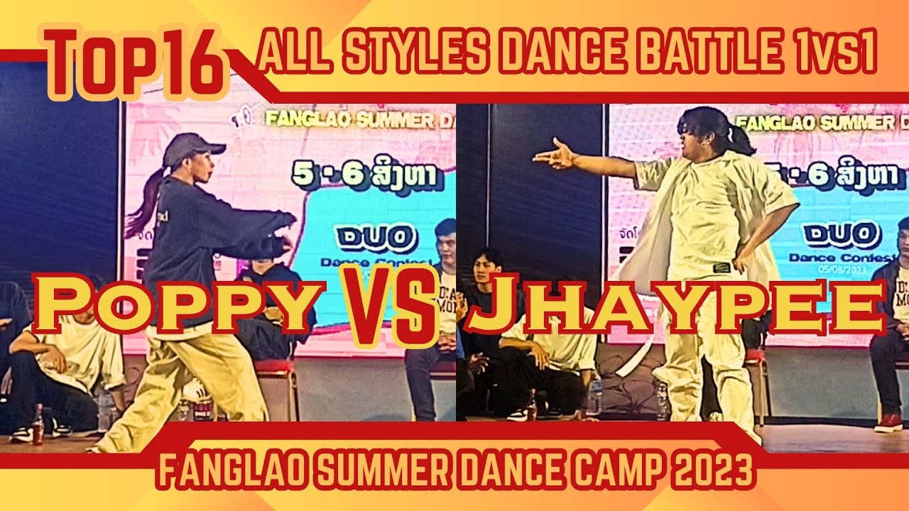 [TOP16] Poppy vs Jhaypee | ALL STYLES BATTLE 1VS1 | Fanglao Summer Dance Camp 2023. - YouTube