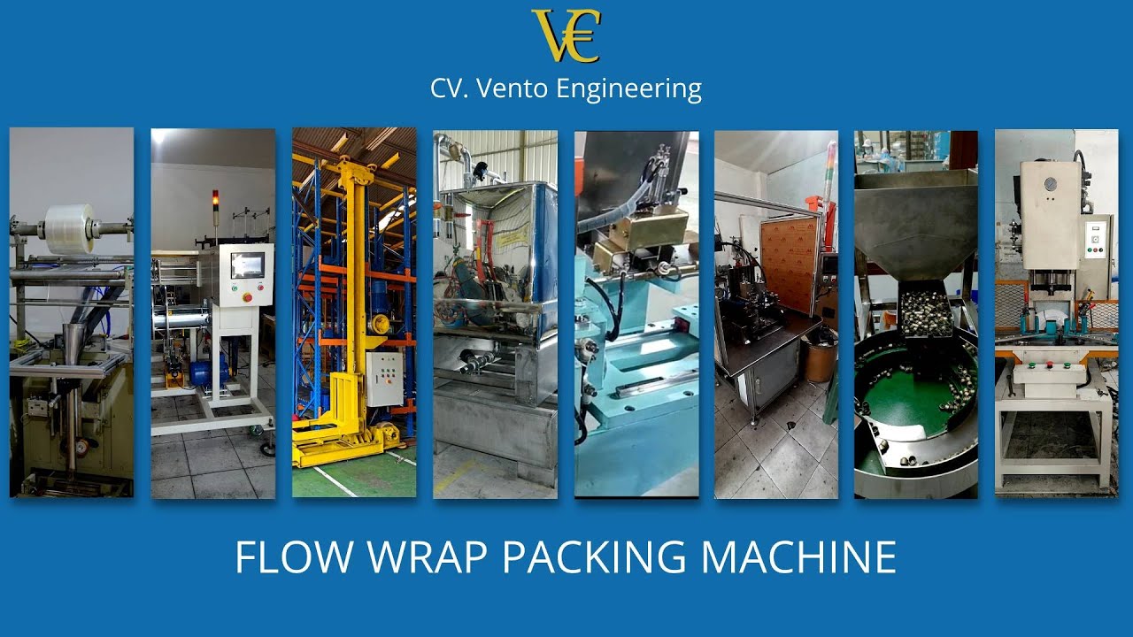 Flow Wrap Packing Machine - CV. Vento Engineering - Bogor, Indonesia - YouTube