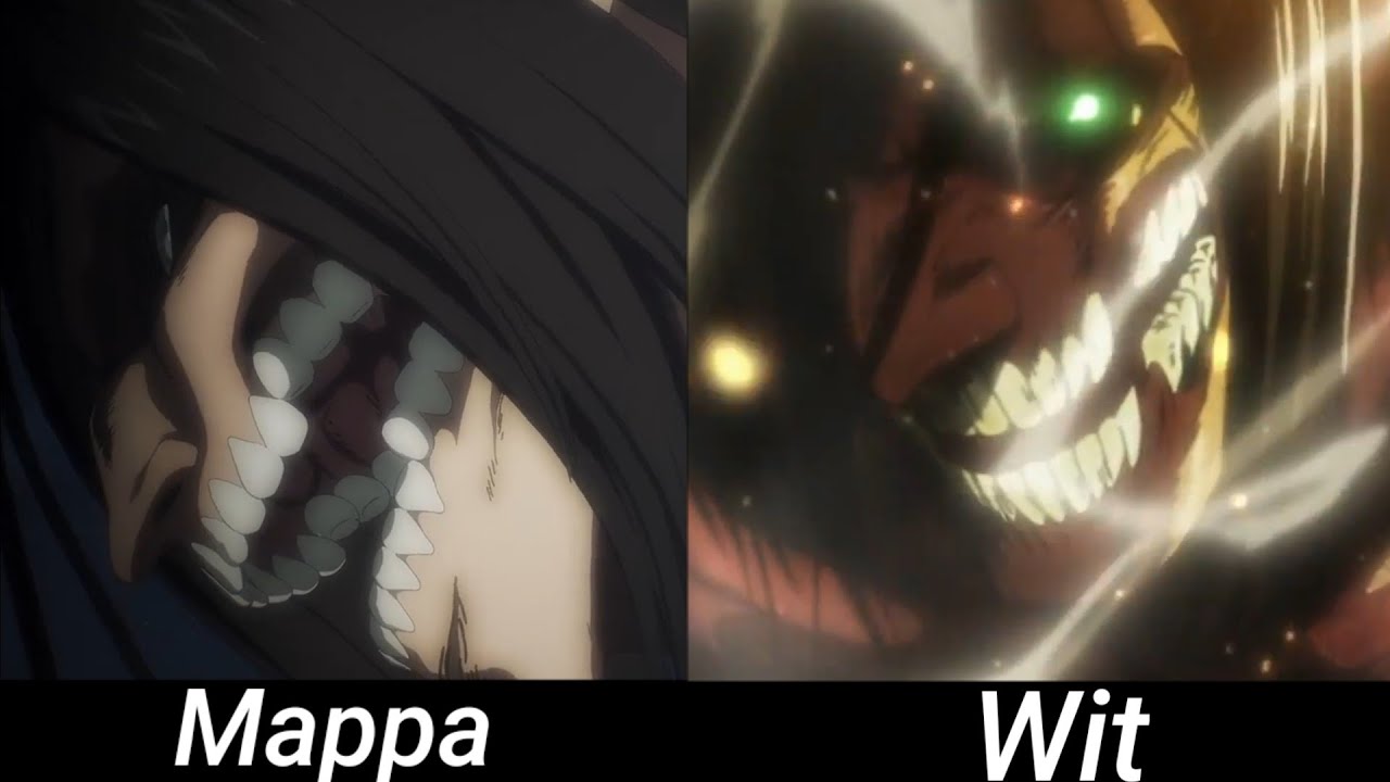 Mappa CGI Vs Wit Handrawn Titan Animation Comparison - YouTube