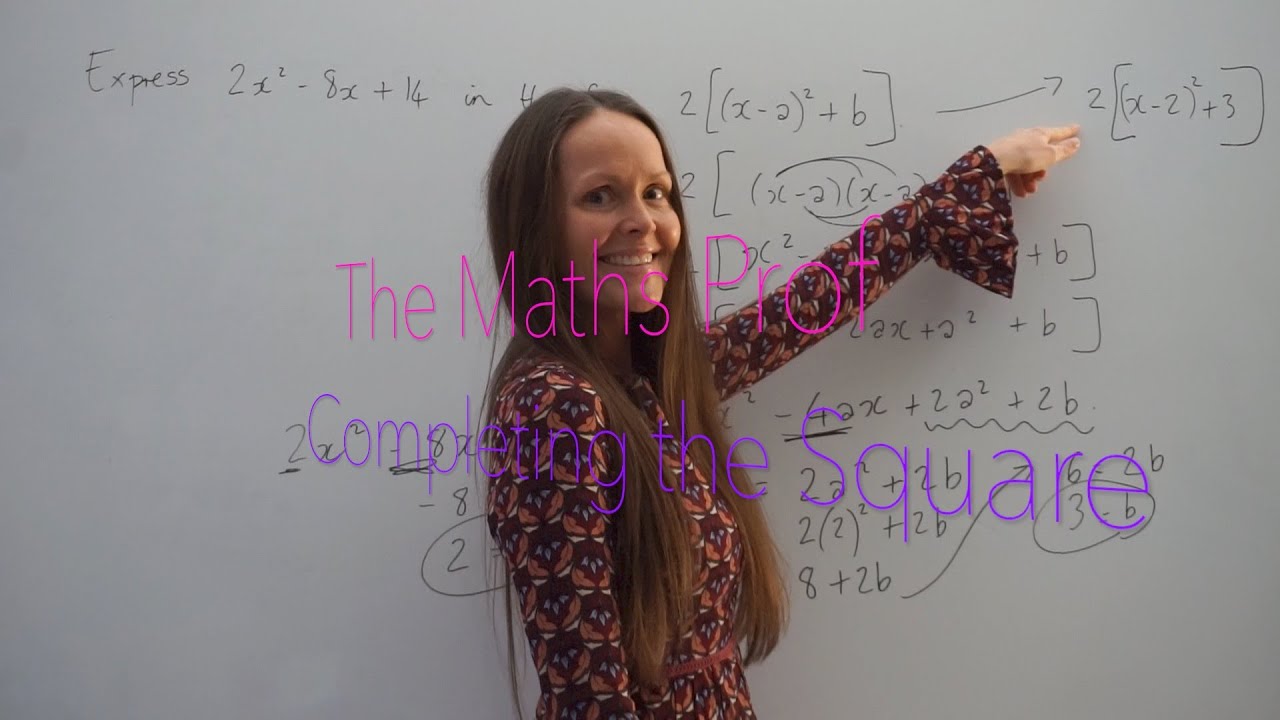 The Maths Prof: Completing the Square - YouTube
